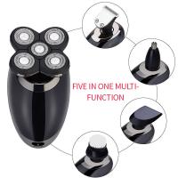 China 5 In 1 Men Electric Shavers 5D Floating Rotary Razor Multifunctional Beard Trimmer for sale