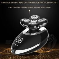 China 5 In 1 Men Electric Shavers 5D Floating Rotary Razor Multifunctional Beard Trimmer for sale