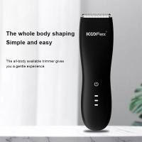 China IPX6 Waterproof Body Trimmer Replaceable Ceramic Male Razor Clippers Charging Dock Electric Groin Hair Trimmer for sale