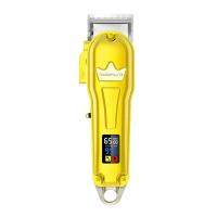 China Stainless Blade Cordless Hair Trimmer Led Display All Metal Usb Rechargeable for sale