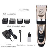 China 240V Pets Cats Dog Shaver Clippers Electric Quiet Hair Clippers Set for sale