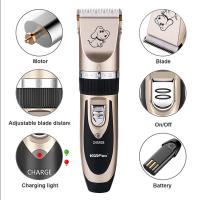 China 240V Pets Cats Dog Shaver Clippers Electric Quiet Hair Clippers Set for sale