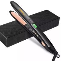 China 2 In 1 PTC Heater Flat Iron Hair Straightener Multi Temperature LCD Display for sale