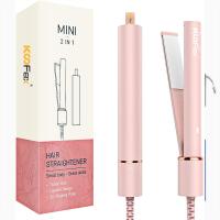 China Travel Size Portable Hair Straightener Small Flat Irons Curling For Short Hair 1 Inch Styling Tools for sale