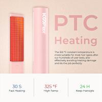 China Travel Size Portable Hair Straightener Small Flat Irons Curling For Short Hair 1 Inch Styling Tools for sale