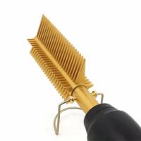 China Household Hot Hair Straightener Ceramic Electric Hair Straightening Comb Curling Iron Heated Brush for sale