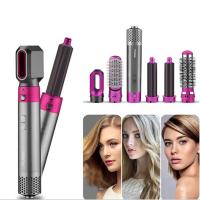 China ABS 6 In 1 Detachable Hair Dryer Styler One Step For Straightening Curling Drying Combing for sale