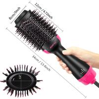 China 220V Hair Dryer Brush Round Blow Dryer 3 In 1 Straightening Hot Air Brush Anti Scald for sale