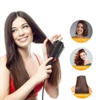 China 220V Hair Dryer Brush Round Blow Dryer 3 In 1 Straightening Hot Air Brush Anti Scald for sale