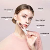 China 2 In 1 Eyebrow Trimmer Facial Hair Removal Rechargeable Razor Tool With LED Light for sale