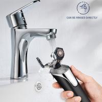 China Cordless Electric Razor For Men Shaving IPX7 Waterproof Wet Dry 4 In 1 Shavers Beard Nose 4D Trimmer for sale