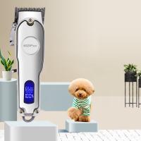 China Rechargeable Cordless Electric Hair Clippers Ultralight Pet Grooming 110-240V for sale