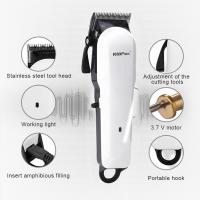 China Pro Salon Barber Electric Hair Clippers 1500mAH Skinsafe Rechargeable for sale