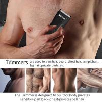 China Waterproof Groin 240 Volt Hair Clippers , Lithium Battery Mens Body Groomers for sale