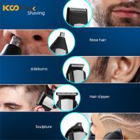 China Cordless Mens Nose Hair Trimmer Set Multifunctional 600mAH USB Rechargeable for sale