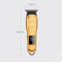 China LCD Display Cordless Grooming Clippers , Antirust Zero Gap Hair Clippers for sale