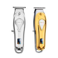 China Adjustable Cordless Hair Trimmer For Men Rechargeable 1400mAH LCD Display for sale