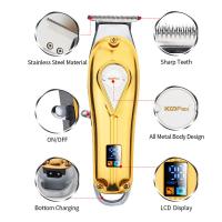 China Adjustable Cordless Hair Trimmer For Men Rechargeable 1400mAH LCD Display for sale