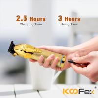 China Gold Zero Gapped Cordless Hair Trimmer 10W Rechargeable Skinsafe for sale