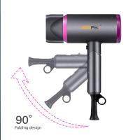 China Bioceramic Light Weight Foldable Hair Dryer Antistatic Negative Ionic for sale