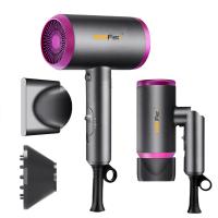 China Bioceramic Light Weight Foldable Hair Dryer Antistatic Negative Ionic for sale