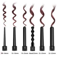 China Interchangeable 6 In 1 Electric Hair Curler Set Ceramic Barrel LED Display for sale