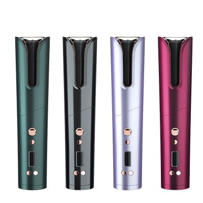 China 9600mAh Wireless Portable Automatic Hair Curler Multi Scene LCD Display for sale