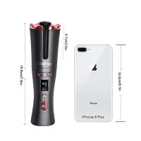 China Rotating Ceramic Wireless Hair Curler Portable 6 Temperature LCD Display for sale