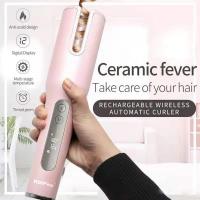 China ultralight Cordless Auto Rotating Ceramic Hair Curler Practical Anti Scalding for sale