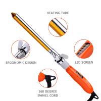 China Skinny Anti Frizz Electric Hair Curler Small Tourmaline Ceramic Barrel for sale