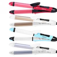 China Tourmaline Ceramic Electric Hair Curler 2 In 1 Dual Voltage 110-220V Ultralight for sale