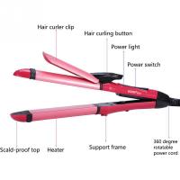China Tourmaline Ceramic Electric Hair Curler 2 In 1 Dual Voltage 110-220V Ultralight for sale