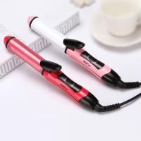 China Tourmaline Ceramic Electric Hair Curler 2 In 1 Dual Voltage 110-220V Ultralight for sale