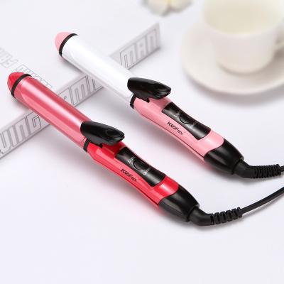 China Tourmaline Ceramic Electric Hair Curler 2 In 1 Dual Voltage 110-220V Ultralight for sale
