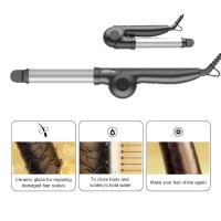 China Ceramic Barrel 180° Folding Travel Curling Iron Ultralight PTC Heating for sale