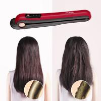 China USB Rechargeable CE Mini Cordless Hair Straightener 4000mAh Anti Scalding 2 In 1 for sale