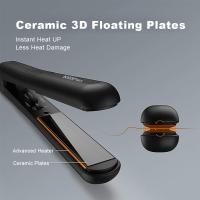 China Tourmaline Coated Flat Iron Hair Straightener 2 In 1 Adjustable Temp Practical for sale