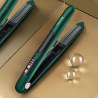 China Anti Frizz 2 In 1 Mini Cordless Hair Straightener Ceramic Flat Iron Portable for sale