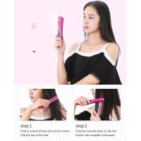 China Durable Reusable Cordless Mini Flat Iron , 30s Heating Hair Straightener Plus Curler for sale