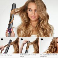 China 40W Adjustable Temp Flat Iron Hair Straightener LCD Display Instant Heating Up 450℉ for sale