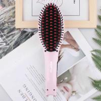 China Massage Hair Straightener Styling Brush , 80-230℃ Hair Electric Comb Brush for sale