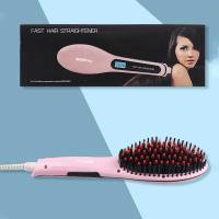 China Massage Hair Straightener Styling Brush , 80-230℃ Hair Electric Comb Brush for sale