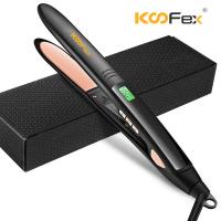 China KooFex Ceramic Coated Hair Straightener , 230 Degree Battery Operated Straightener for sale
