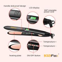 China KooFex Ceramic Coated Hair Straightener , 230 Degree Battery Operated Straightener for sale