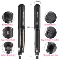 China Frizz Proof Travel Steam Hair Straightener Dual Voltage 6 adjustable temp for sale
