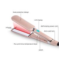 China 2 In 1 Salon Professional Infrared Hair Straightener Anti Static for sale