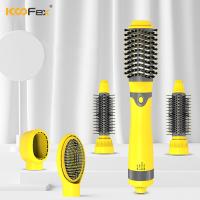 China 50/60Hz Negative Ion Straightening Comb , 5In1 One Step Hair Straightener Brush for sale