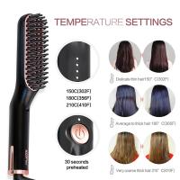 China Multifunctional Beard Straightener Comb Brush Electric Frizz Proof for sale