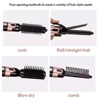China Interchangeable Hot Air Multifunctional Hair Dryer Brush Frizzproof Lightweight for sale