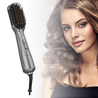 China Tourmaline Ultralight Ceramic Hot Brush Styler , Ionic Hot Air Straightening Brush for sale